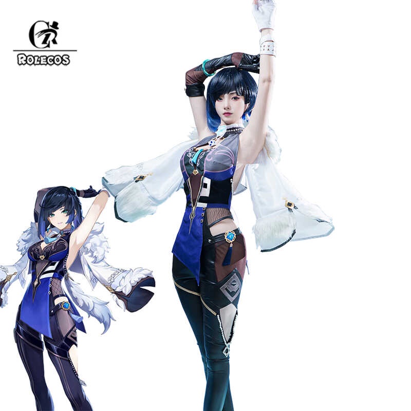 WD Game ROLECOS Genshin Impact Yelan Cosplay Costume Sexy Maganda ...