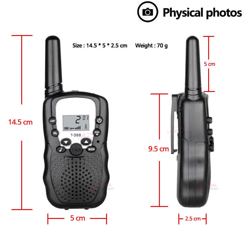 Talkie Walkie Quansheng Woki Toki GMRS R Child Handheld Digital Toys ...