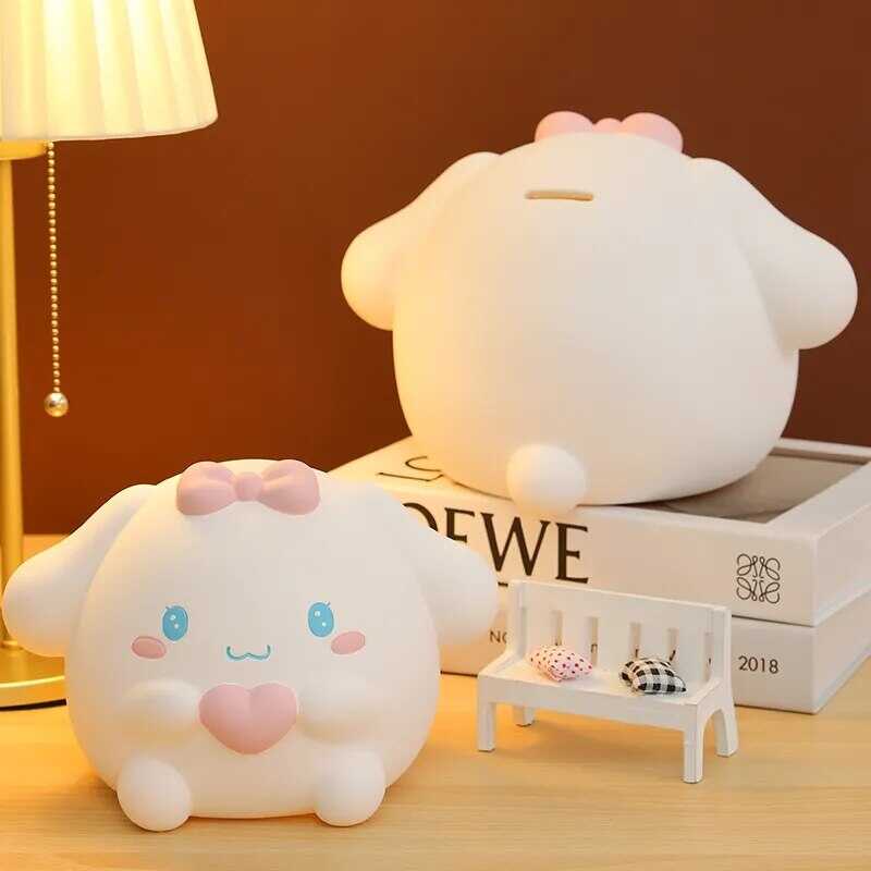 Sanrio Kawaii Cinnamoroll Piggy Bank Anime Kuromi Children's Fall ...