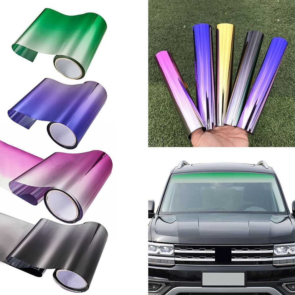 TBTOPONE ️Car Sun Visor Strip Tint Film Front Windshield Shade Banner ...