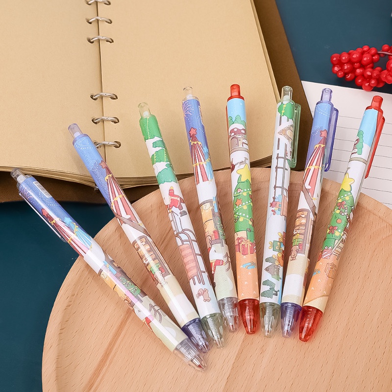 Christmas School Stationery Present/ Cute Cartoon Santa Claus Press ...