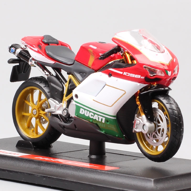 1/18 Scale Maisto Ducati 1098s Sport Bike Street Moto Diecast Racing ...