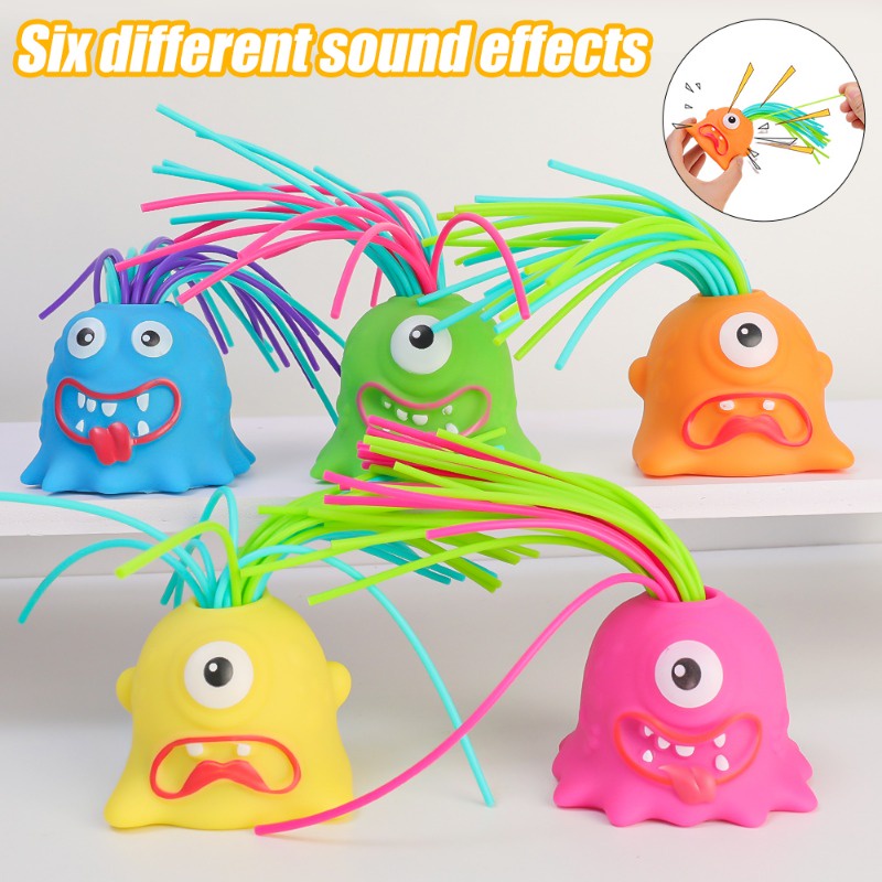 Funny Hair-Pulling Screaming Anxiety Relief Toys / Creative Fun ...