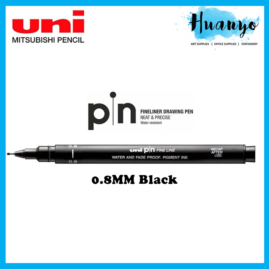 UNI PIN Technical Drawing Sketching Fineliner Pen(0.03MM-1.2MM/Brush ...
