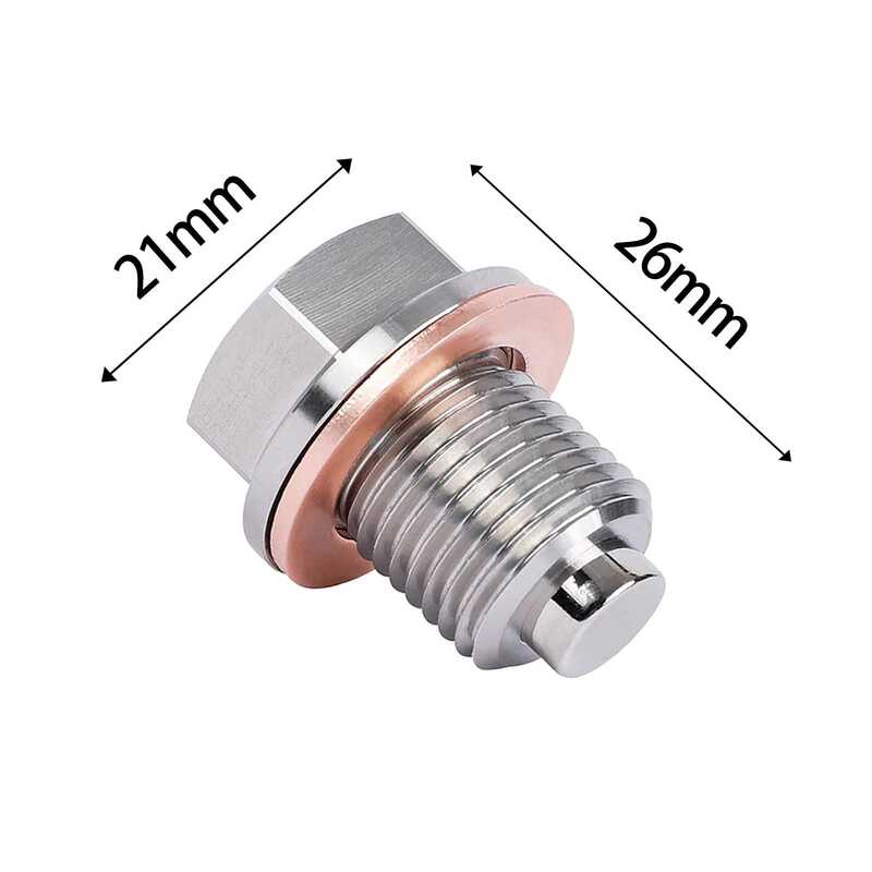 Magnetic Oil Drain Plug M14x1.5 Heavy Duty Anti Leak gamit ang Cooper Washer Install Faster ...