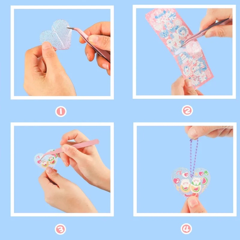 Kids Goo Card Set 22 pcs DIY Chuck Sticker Creative Gu Card Set PET ...