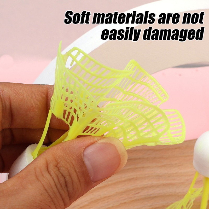 3 Sets Self-Study Badminton Training Kit / Night Light Shuttlecock with ...