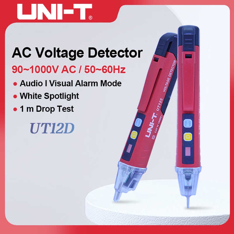 Uni-T Ut12d/Ut12e/Ut12m Non-Contact Voltage Pen AC Voltage Detector ...