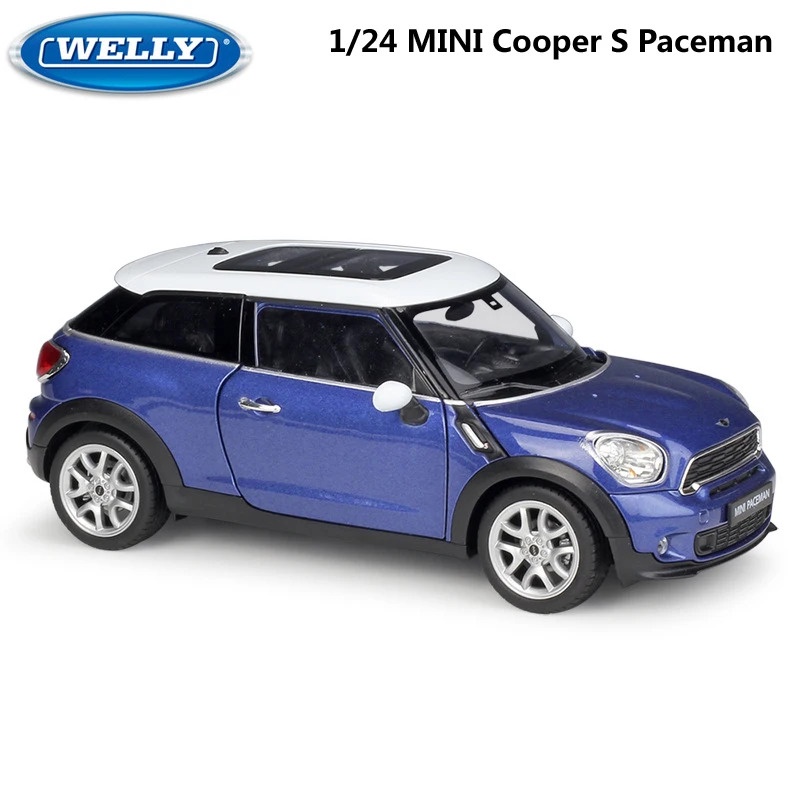 WELLY 1:24 Diecast MINI Cooper S Paceman/1300 Classic Model Alloy Metal ...