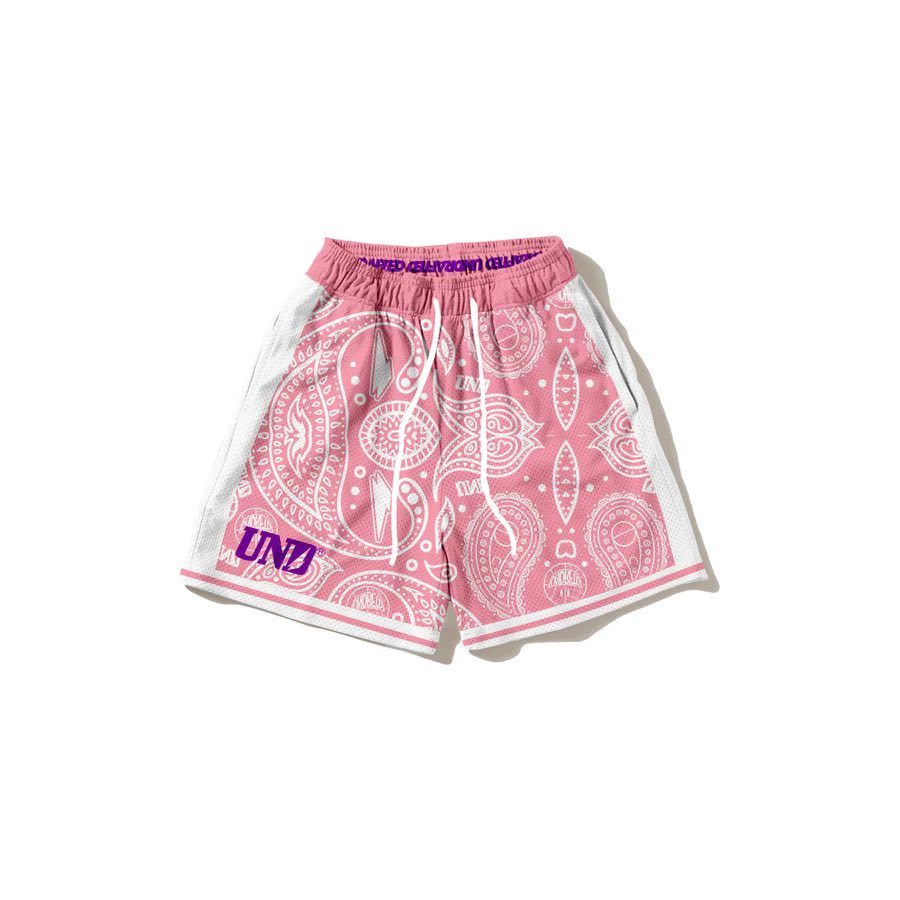 ALL LOCAL BRAND - Undrafted "BANDANA V2 ROSE" Mesh Men Short (Pink ...