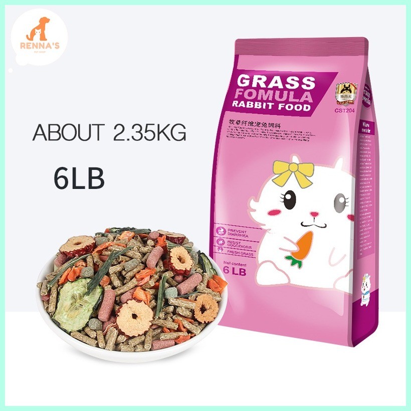 Renna's 6LB / 2.3 KG Rabbit Food Pet Food For Rabbit Bunny Food Rabbit ...
