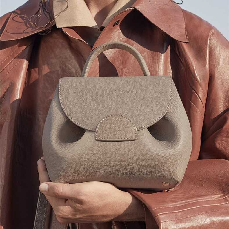 Bc POLENE French Niche Design High-End Luxury Leather 2024 New ...