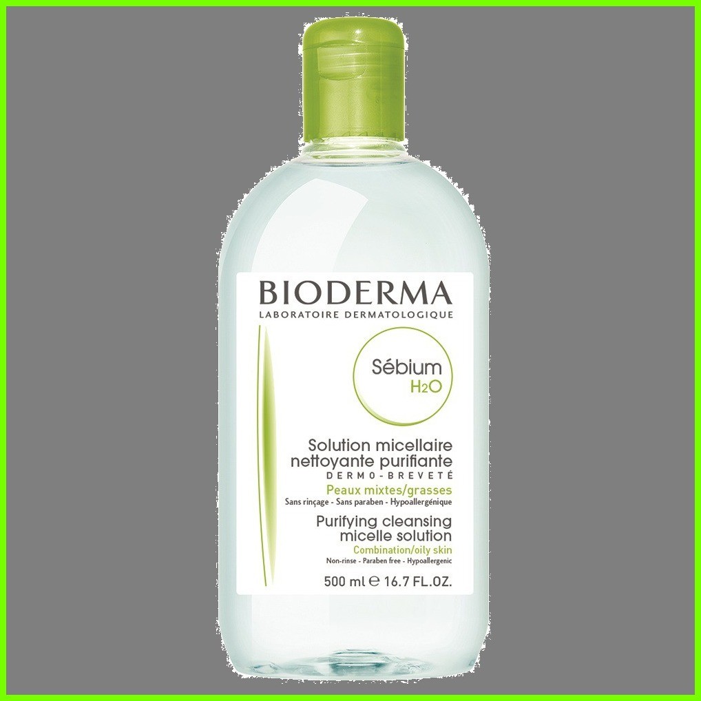 BIODERMA Sebium H2O Purifying Cleansing Micelle Solution 500ml | Shopee ...