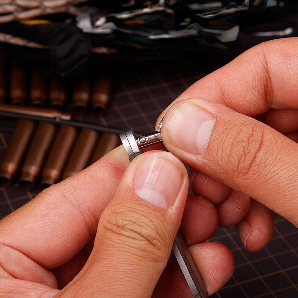 Krachtige Mini Gadget Keychain Survival Spring EDC Scissors Gear Pocket ...