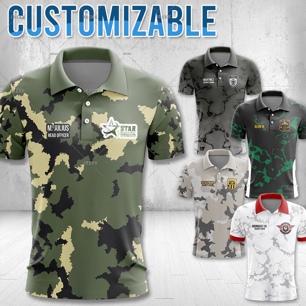 Transfer It Personalized Full Sublimation Polo shirt Camouflage Uniform ...