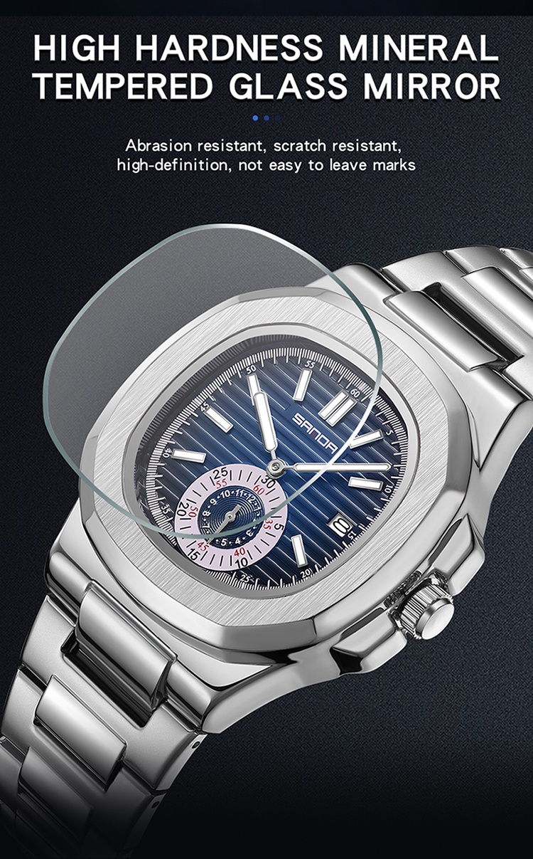 Sanda Men Direction Thread Business Leisure Fashion Single Calendar ...