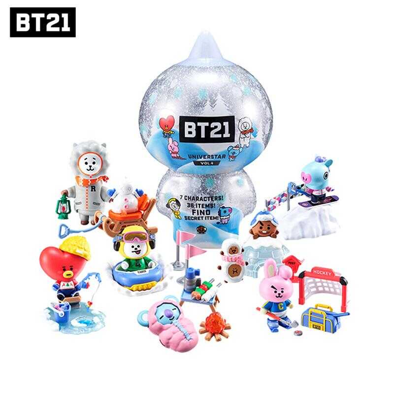 Original Anime Bt21 Winter Series Blind Box Action Figure Toys Kawaii ...