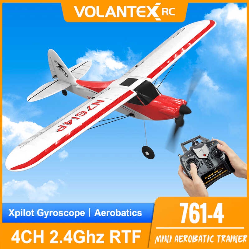 New Sport Cub 500Mm 4Ch RTF RC Plane 2.4G One-Key Remote Control ...