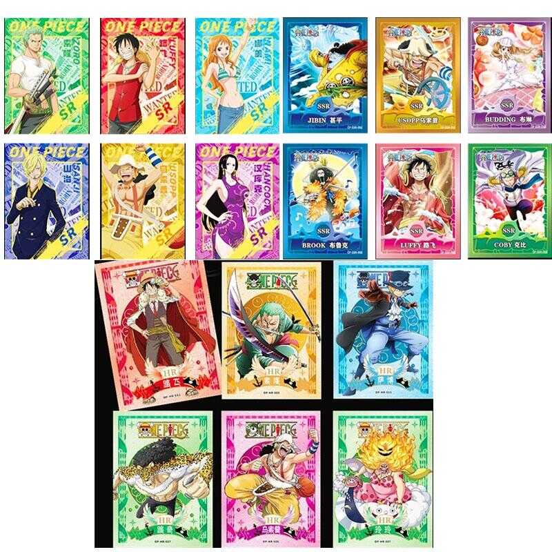 Anime One Piece Roronoa Zoro Monkey D. Luffy Sr Ssr Hr Card Game ...