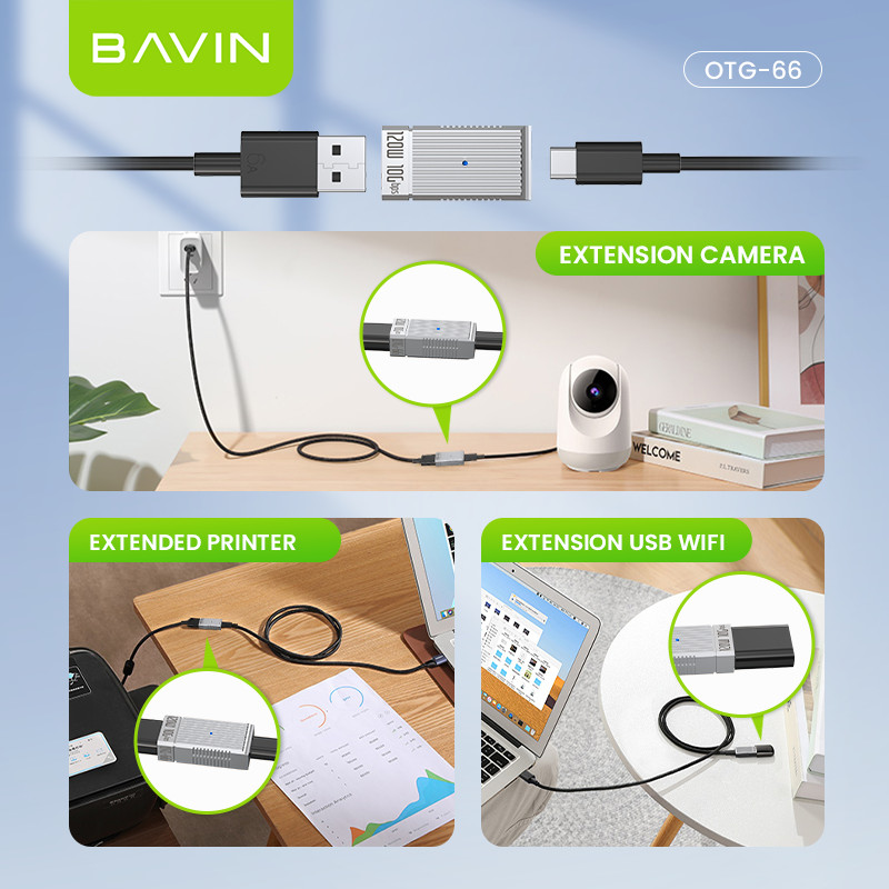 Original BAVIN 120W Type-C to USB 3.1 Converter 10Gbps Data Transfer ...