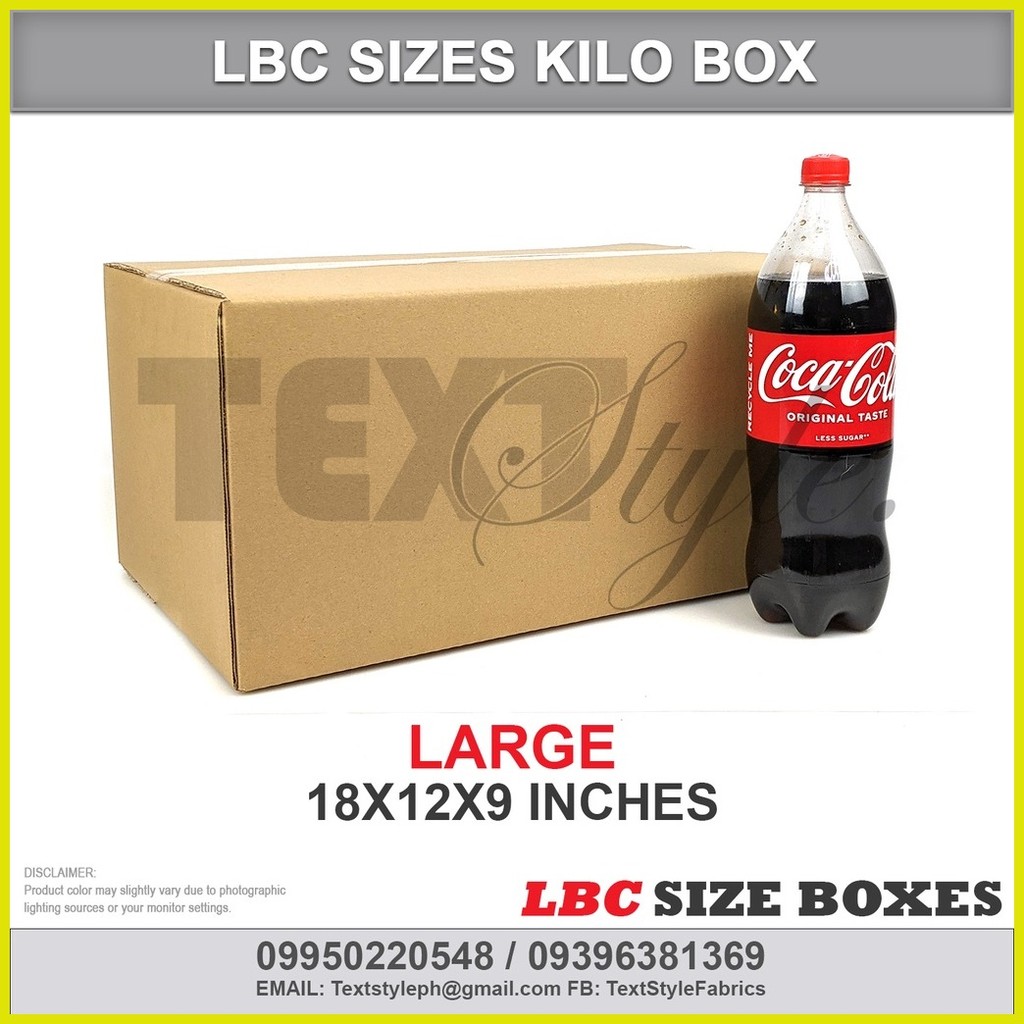 Textstyle Large LBC Express Sizes Corrugated Cargo Shipping Boxes ...