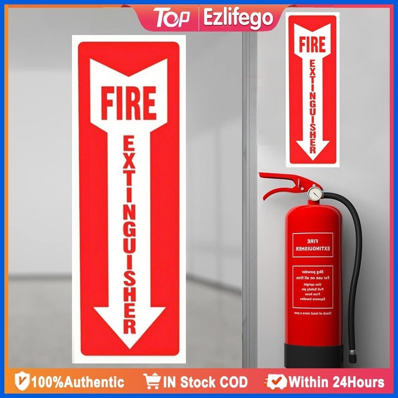 ∆ 4Pcs Fire Extinguisher Signage 12 X 4 Inch Safety Signages Sticker ...