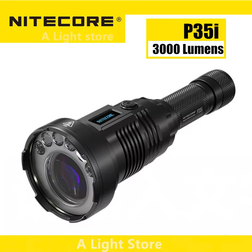 NITECORE P35i Flashlight Long Range Flashlight Rechargeable Torch Light Spot Flooding Lights ...