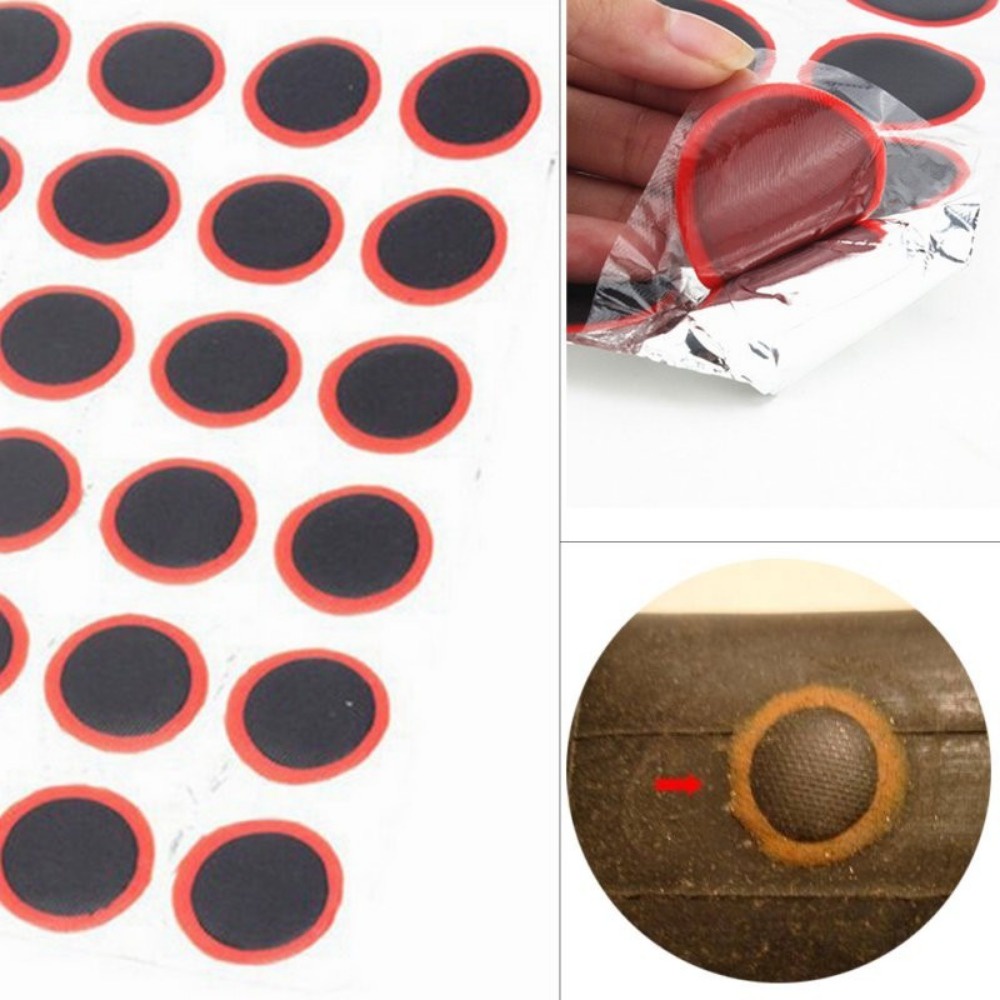 6/10/48pcs Portable Ultra Thin Rubber Tire Patches / Bicycle No Glue ...