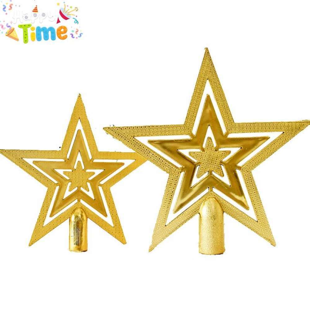 Gold Glitter Star Christmas Tree Toppers Big Star Xmas Tree Top 2853