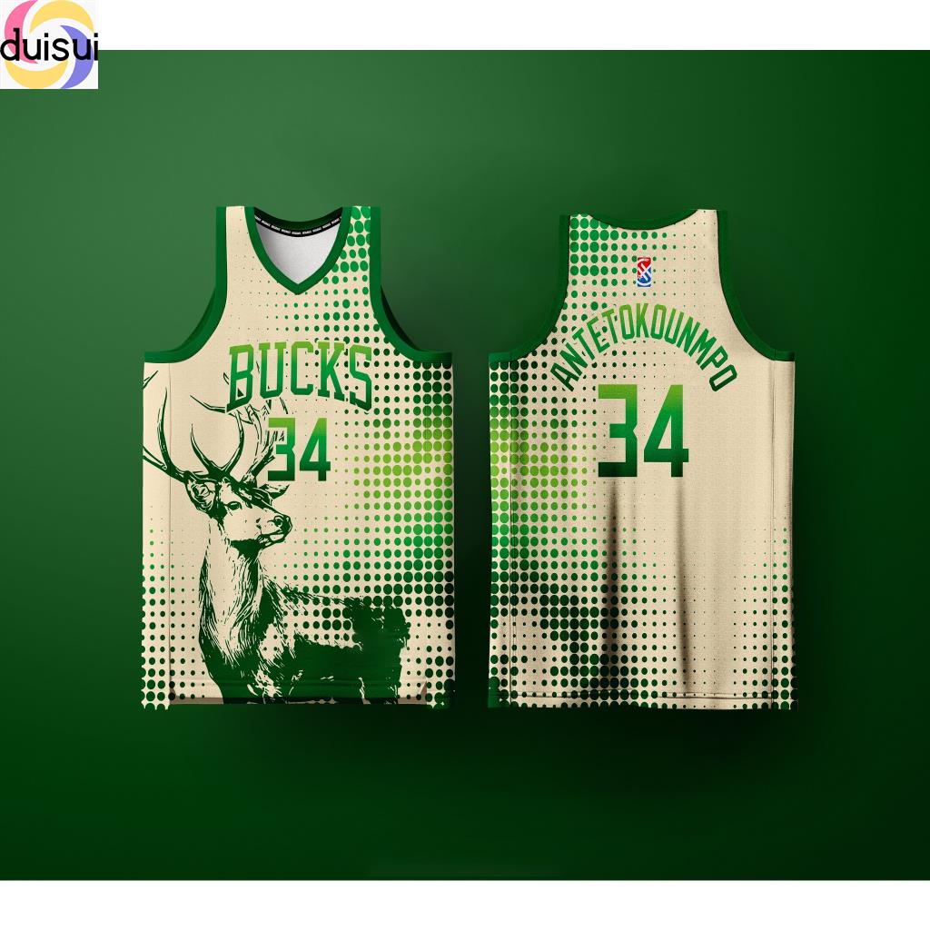 Duisui BASKETBALL CONCEPT MILWAUKEE BUCKS FULL SUBLIMATION JERSEY | Shopee Philippines