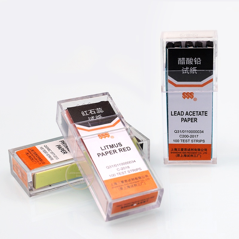 Phenol phthalein/Congo red/Lead acetate/turmeric/litmus red/litmus blue ...