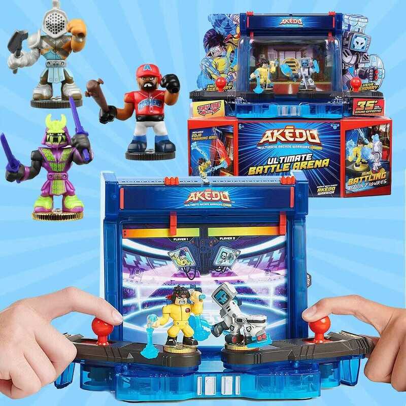 Akedo Ultimate Arcade Warriors Starter Pack Mini Battling Action Figures Ready Legendary Ph ...