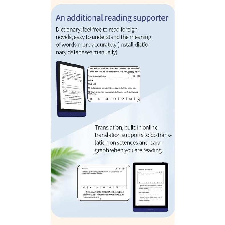 Original NEW Meebook M6 Ereader 6" Ebook reader Ereader with Dual color ...