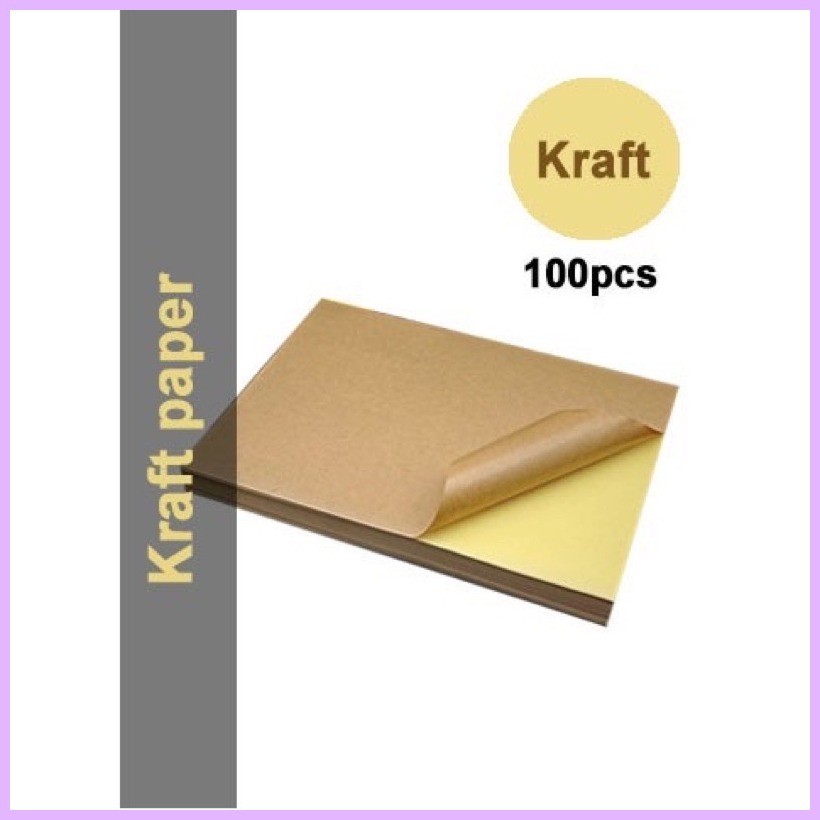 ⚾︎ Printable Sticker Paper Glossy Matte kraft Inkjet A4 Size | Shopee ...