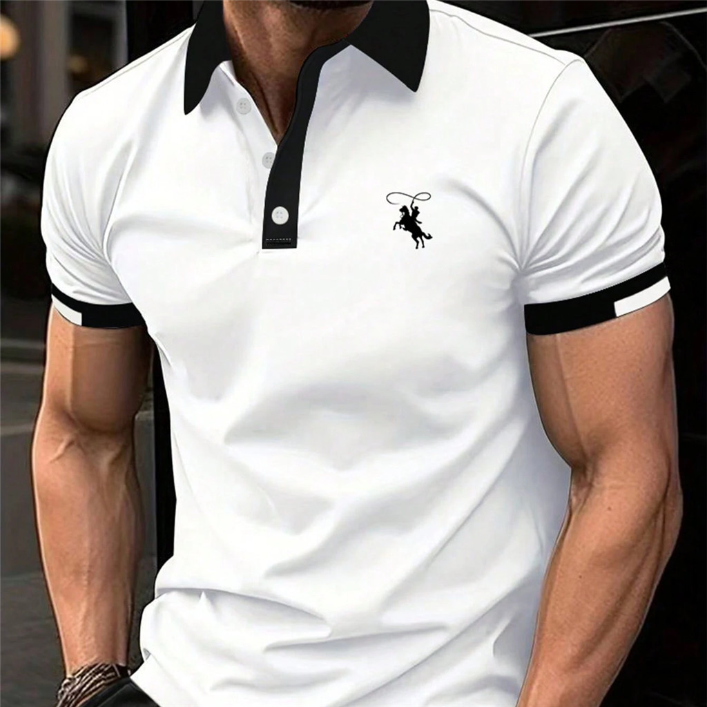 2025 Summer Solid Color Print Full sublimation Polo for Men Formal ...