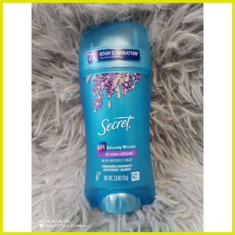 Secret 7X odor elimination ph balancing minerals antiperspirant ...