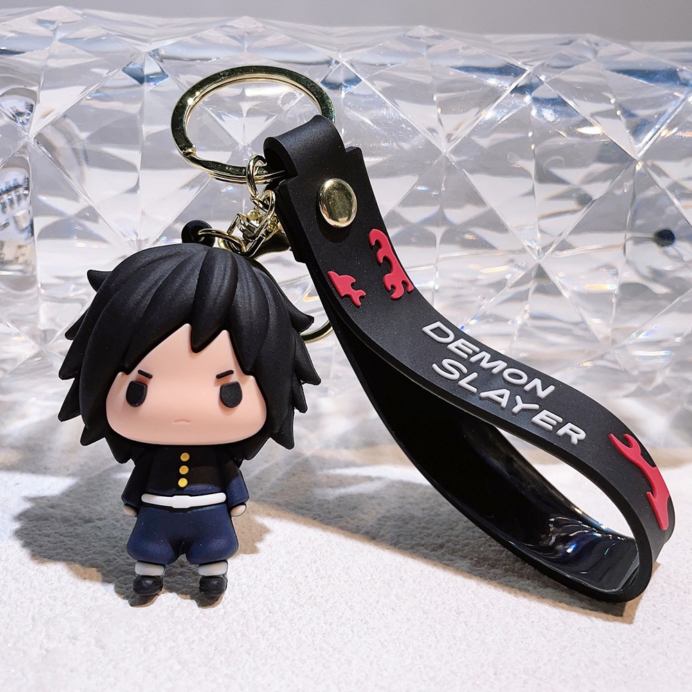 Anime demon slayer doll keychain Nezuko tanjiro figure keychain Kimetsu ...
