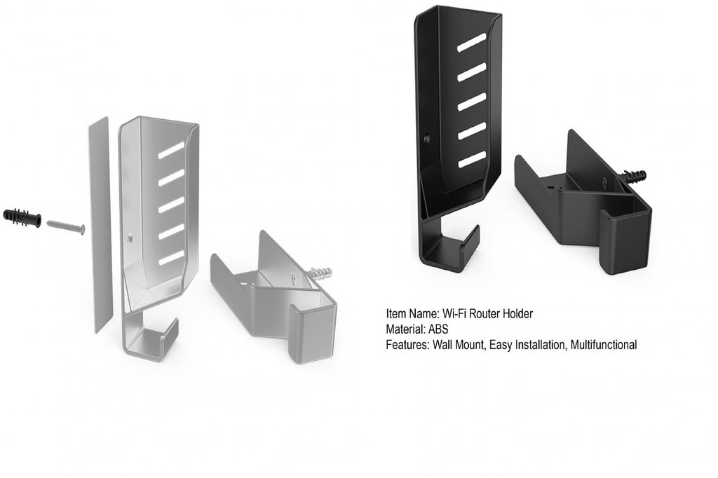 SOU_ Compatible Router Wall Bracket Invisible Wall Mount Wi-fi Router ...