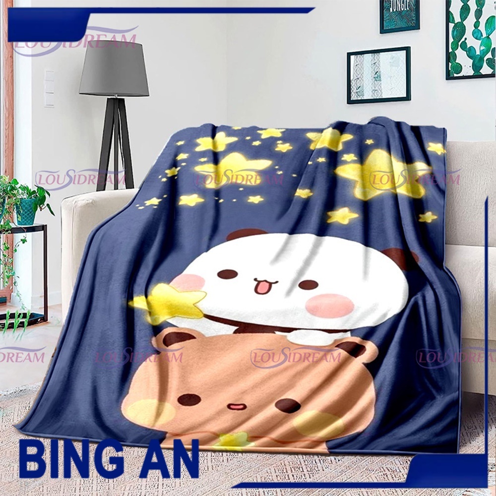 Cute Bubu and Dudu Series Cartoon Print Children Warm Flannel Soft ...