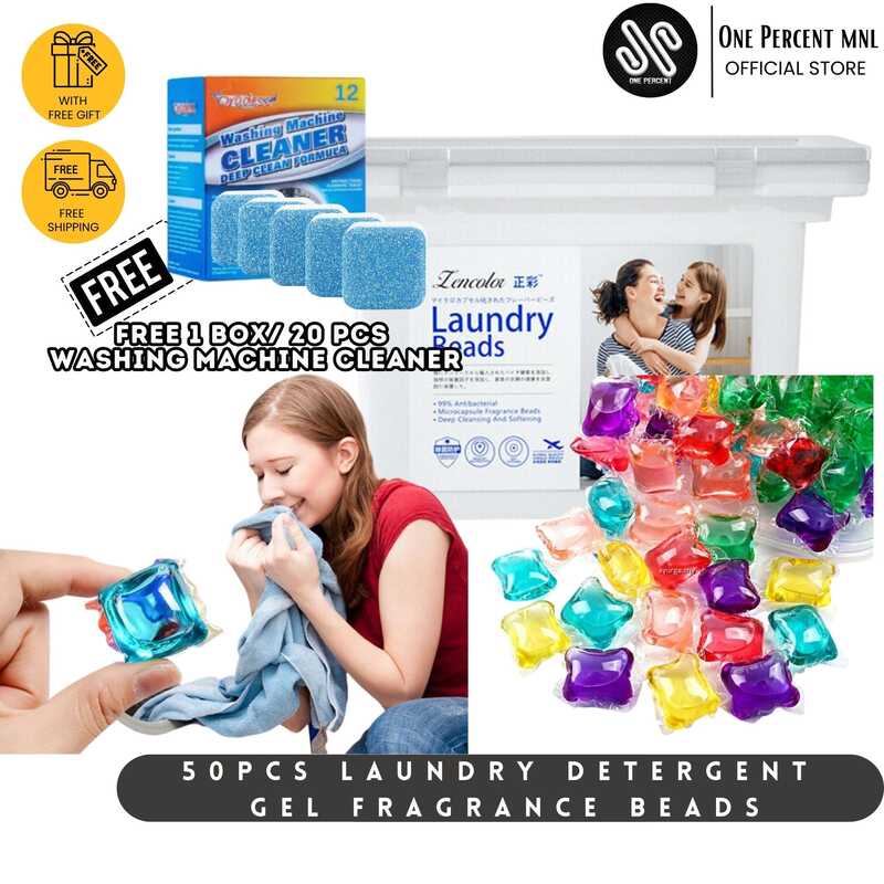 50pcs/Box Laundry Gel Beads Detergent Washing Liquid Long Lasting ...