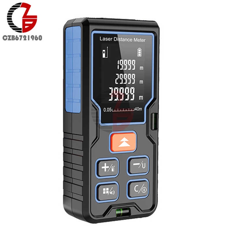 Digital Laser Measure Laser Distance Meter 40-100 m Portable Handle ...
