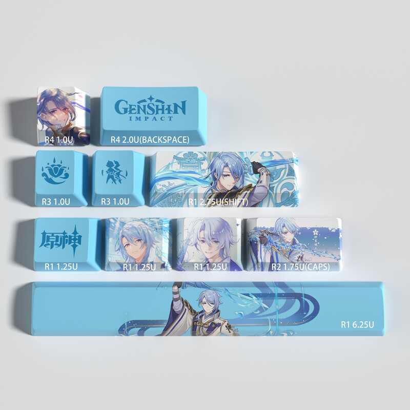 Genshin Impact Keycaps Nahida Keycaps OEM Profile 10Keys Mini Set PBT ...