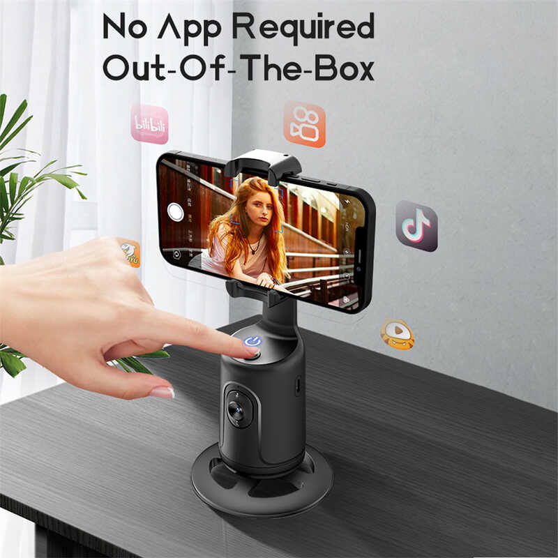Auto Face Tracking Gimbal Phone Vlog Live Phone Selfie Stick Smart Holder AI Follow-Up Video ...