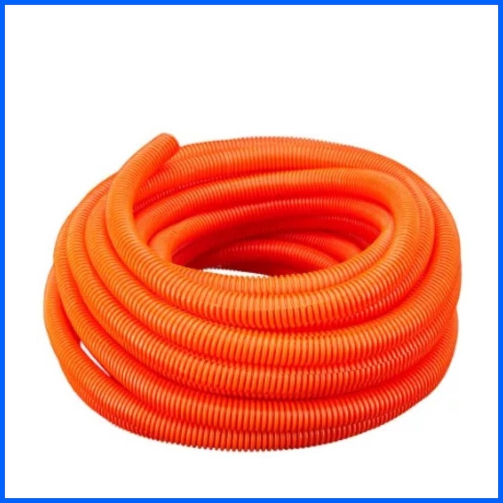 ♠ Orange Flexible Hose Electrical Conduit Hose 1/2 or 3/4 ( 50 METERS ) | Shopee Philippines