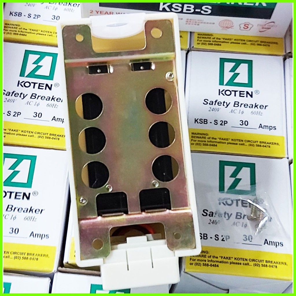 ¤ Original Koten Safety Breaker with Aircon Universal Outlet KSB-S 20A 30A Ampere Amp. Circuit ...