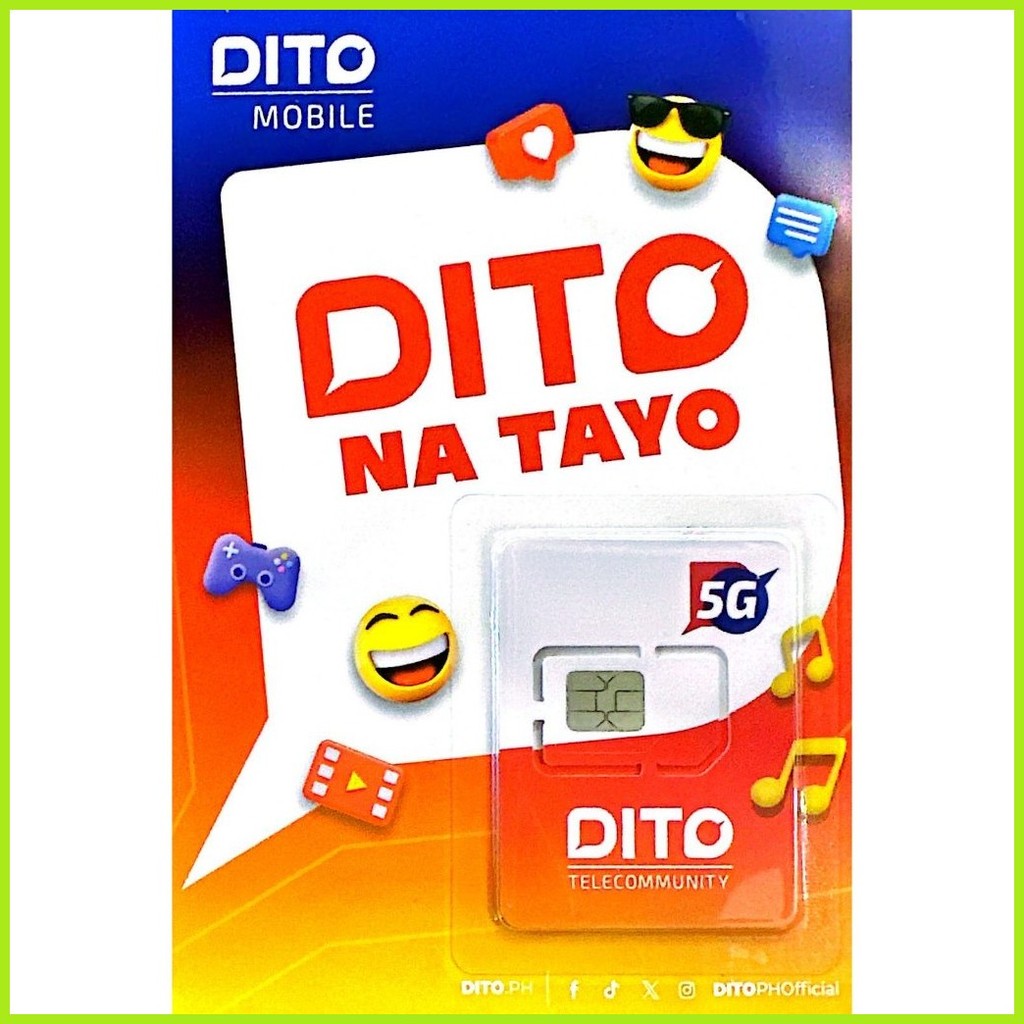 5G DITO SIMCARD WITH FREE LOAD BRAND NEW | Shopee Philippines