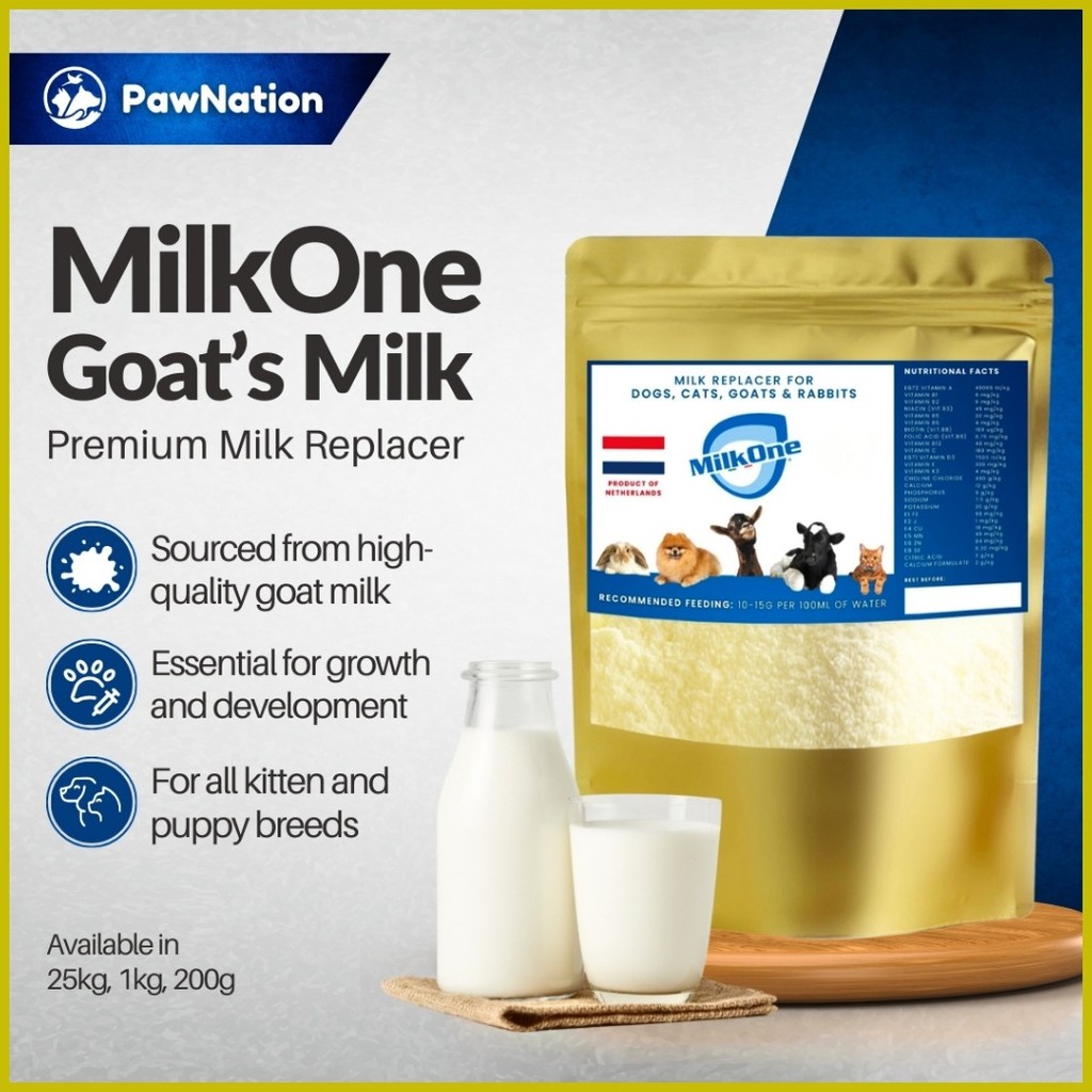 ☪ ♣ Milk One Goats Milk Replacer MilkOne Powder Supplement 200g Pet ...