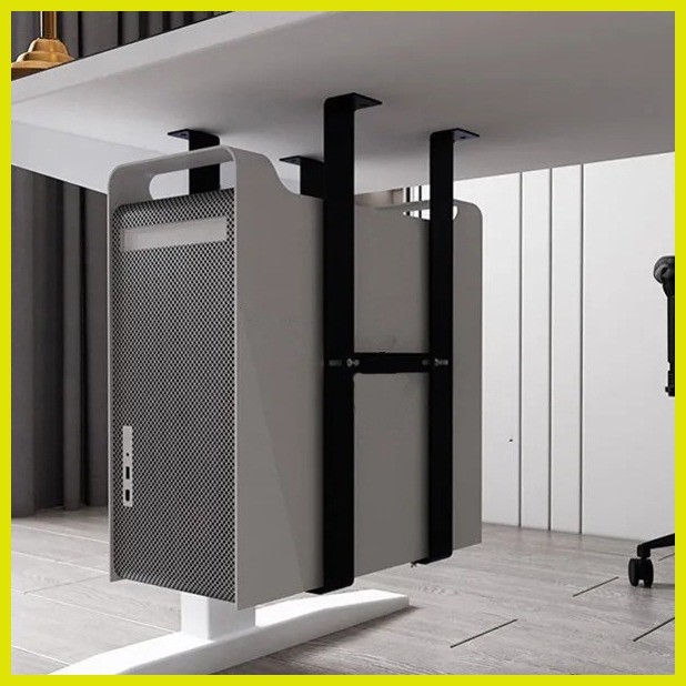 § COD Desk Adjustable Stand Lift Computer Mainframe Hanger Host Box Bracket PC Case Holder Und ...