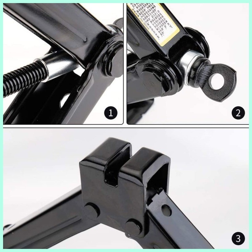 ๑ 1T Mechanical Scissor Jack for All Cars for Wheel Nut/Bolt jack ...