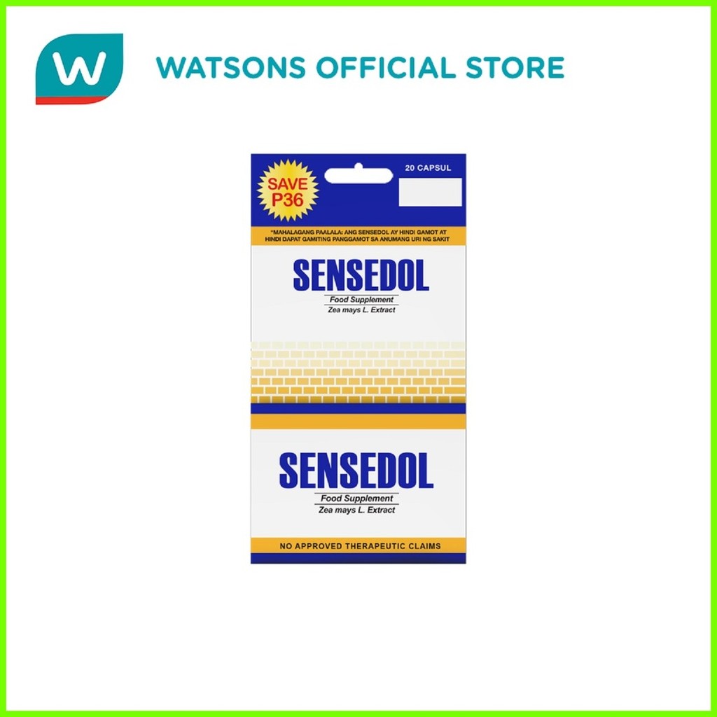 ∆ SENSEDOL SOFTGEL CAPSULE (20 Capsules) | Shopee Philippines